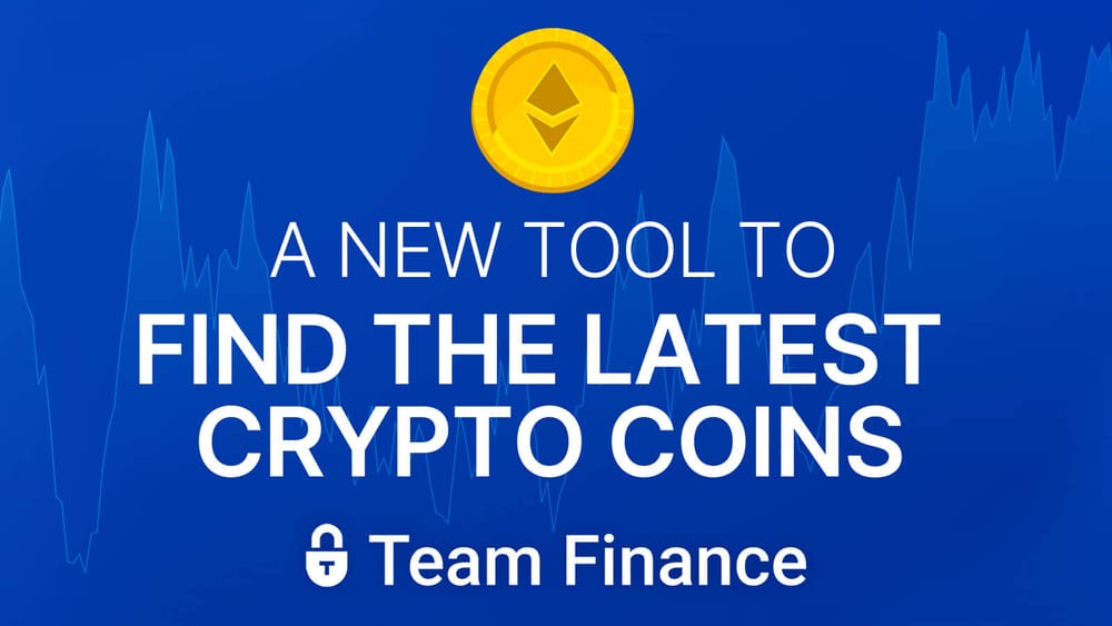 New Crypto Coins Listing Tool - Updated Every Minute