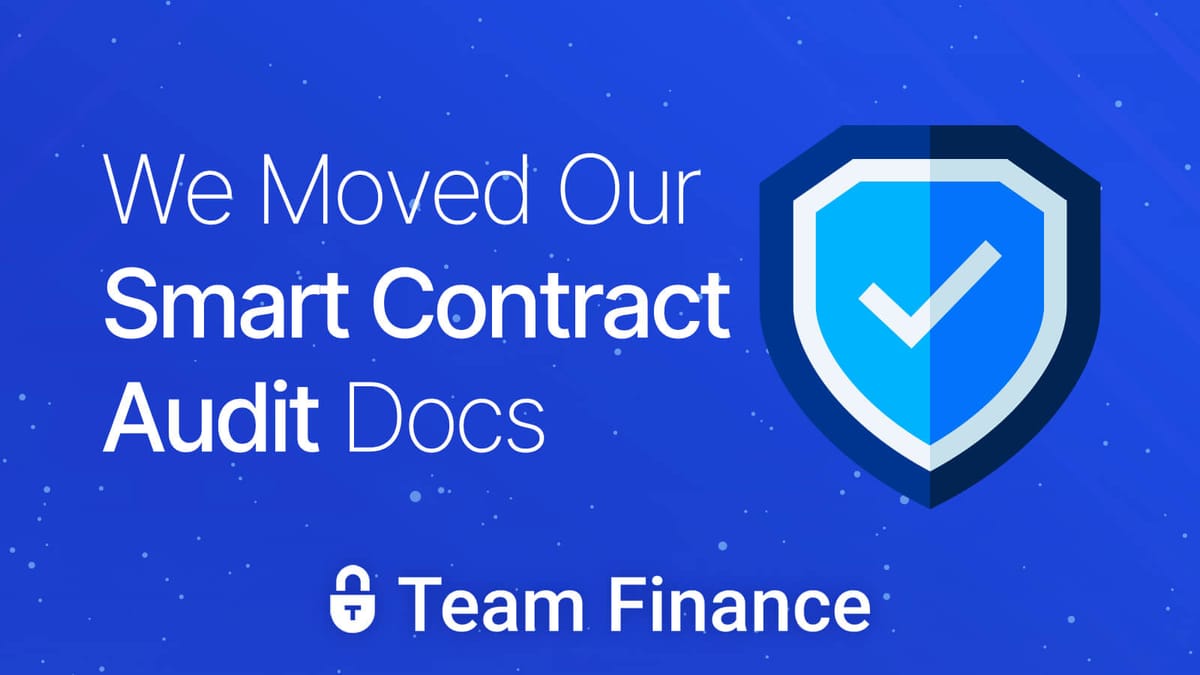 Why we moved our Smart Contract Audits to GitBook Docs...